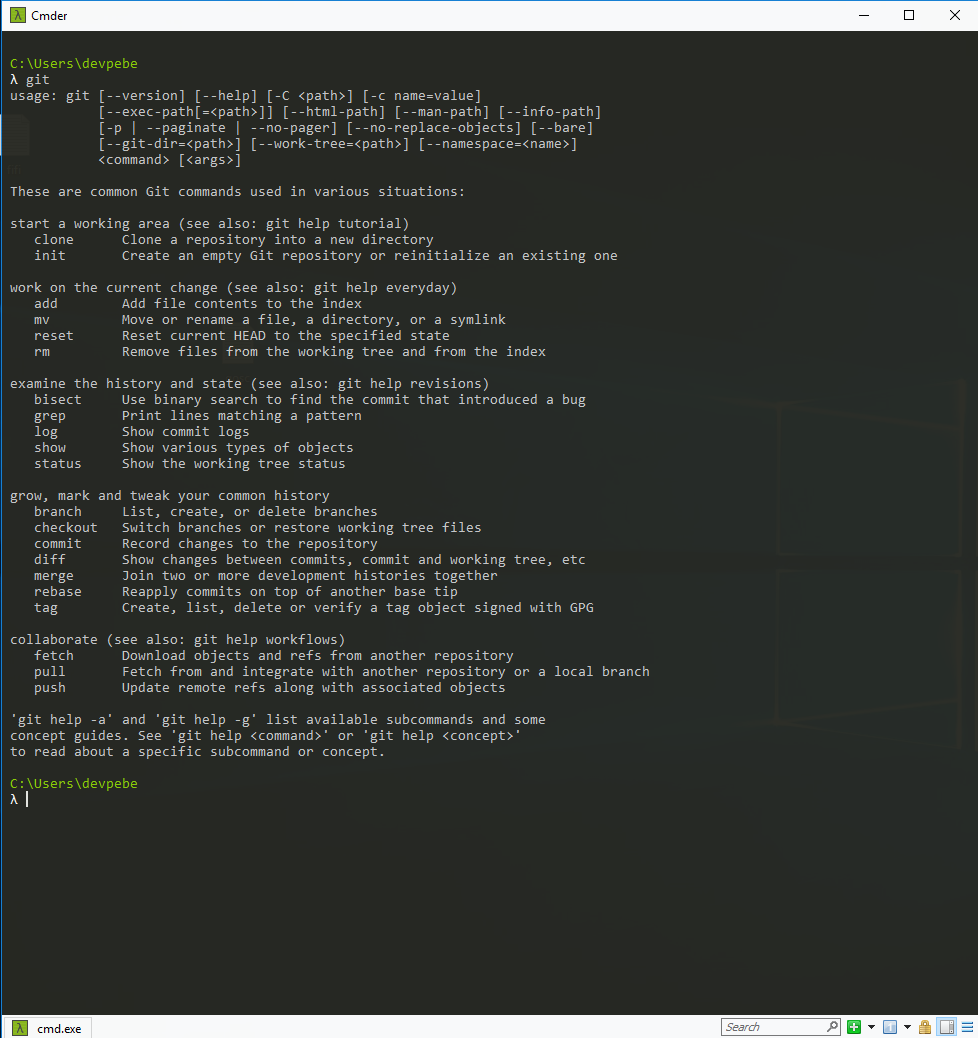Cmder – emulator konsoli w Windowsie